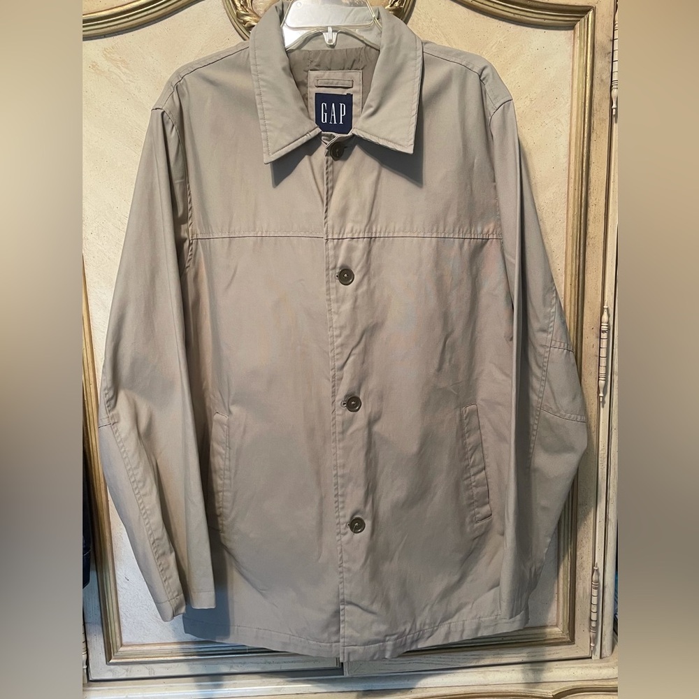 Gap Field Wind Rain Coat Field Jacket Tan Beige Butto… - Gem